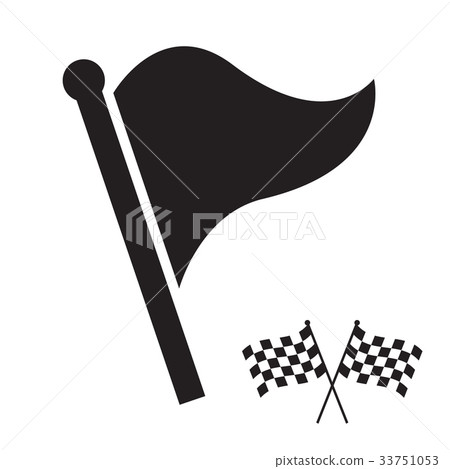 Flag Winner Icon - Stock Illustration [33751053] - PIXTA