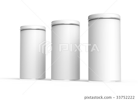 Tall metal tin mockup - Stock Illustration [33752222] - PIXTA