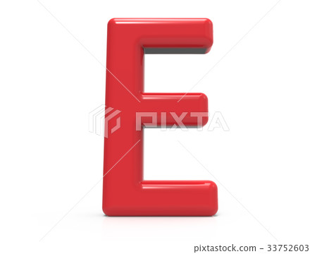 red letter E - Stock Illustration [33752603] - PIXTA