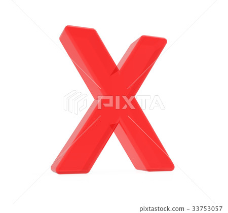 red letter X - Stock Illustration [33753057] - PIXTA