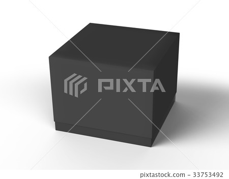 Black box cube mockup - Stock Illustration [33753492] - PIXTA