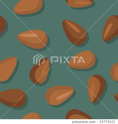 Flax Seeds Seamless Pattern - Stock Illustration [33774322] - PIXTA