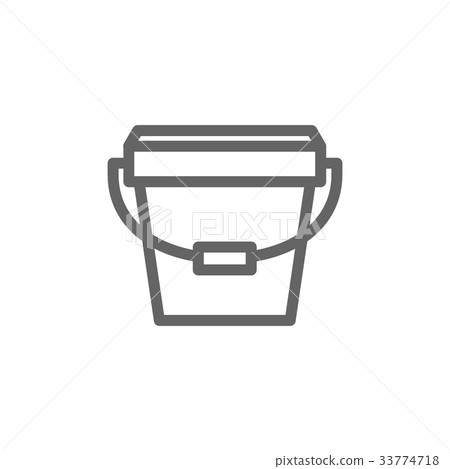 Simple bucket icon. Symbol and sign vector - Stock Illustration ...