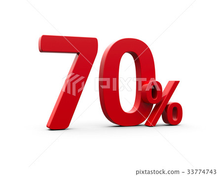Red seventy percent - Stock Illustration [33774743] - PIXTA