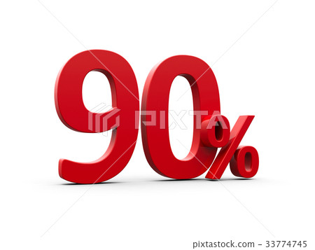Red ninety percent - Stock Illustration [33774745] - PIXTA