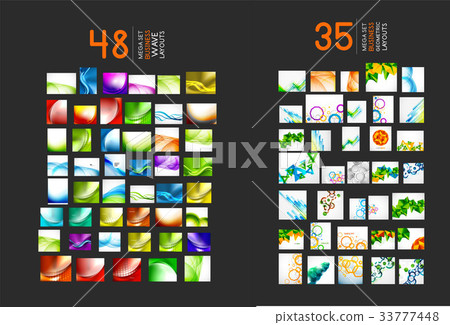 Huge mega collection of abstract backgrounds - Stock Illustration ...