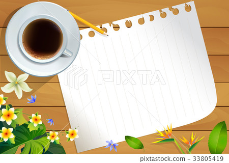 coffee summer backgrounds - Stock Illustration [33805419] - PIXTA
