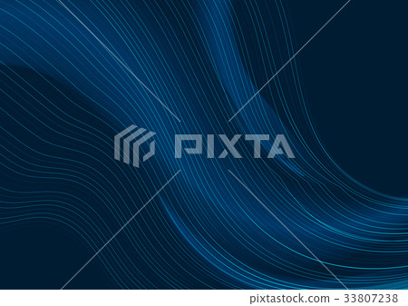 Dark blue curved line abstract waves background - Stock Illustration ...