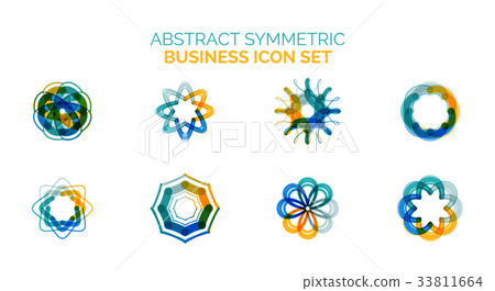 Set of vector abstract shapes - Stock Illustration [33811664] - PIXTA