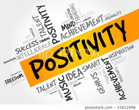 Positivity word cloud collage - Stock Illustration [33822096] - PIXTA