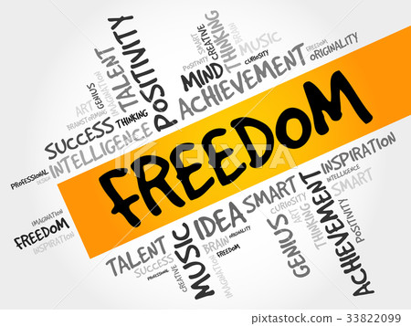 Freedom word cloud collage - Stock Illustration [33822099] - PIXTA