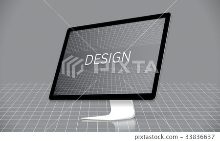 Web Design Layout Simulation Graphic - Stock Illustration [33836637 ...