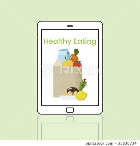 Buy Fresh Food Marketplace Supermarket Shopping... - Stock Illustration ...