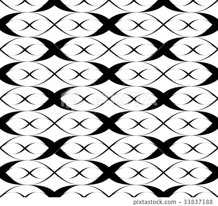 Black and white seamless pattern twist line style - Stock Illustration ...