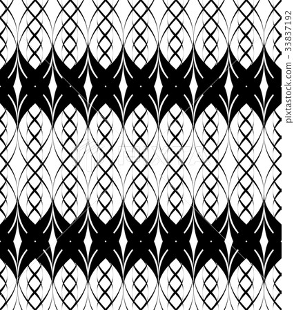 Black and white seamless pattern twist line style - Stock Illustration ...