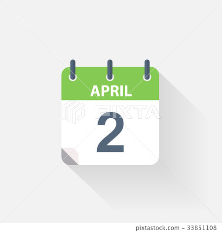 2 april calendar icon - Stock Illustration [33851108] - PIXTA