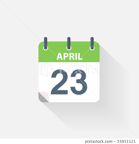 23 april calendar icon - Stock Illustration [33851121] - PIXTA