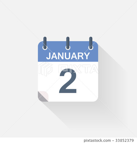 2 january calendar icon - Stock Illustration [33852379] - PIXTA