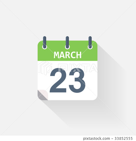 23 march calendar icon - Stock Illustration [33852555] - PIXTA