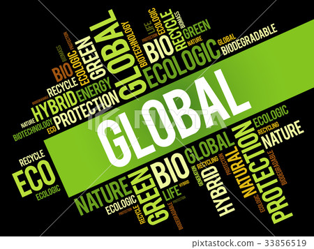 Global word cloud - Stock Illustration [33856519] - PIXTA
