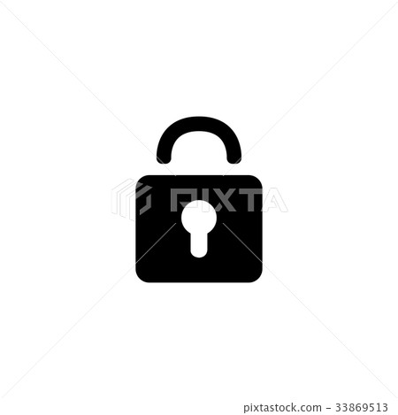 鑰匙鎖安全圖標-插圖素材 [33869513] - PIXTA圖庫