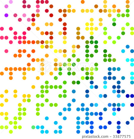 Colorful Random Dots Background, Creative Design - Stock Illustration ...