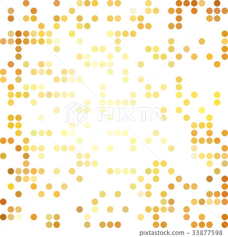 Yellow Random Dots Background, Creative Design - Stock Illustration ...