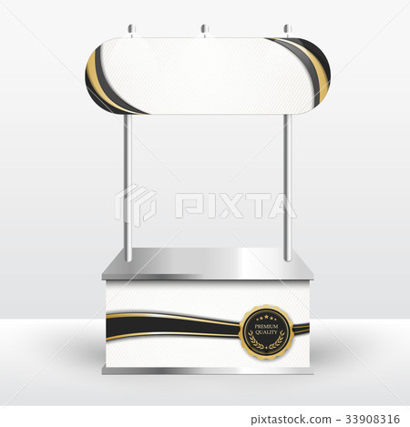 Booth template on a white background. - Stock Illustration [33908316 ...