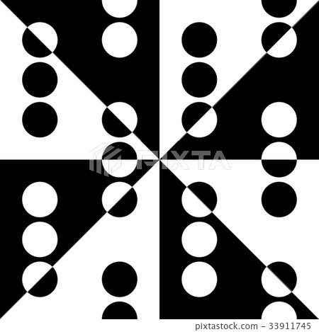 Seamless Circle and Triangle Pattern - Stock Illustration [33911745 ...
