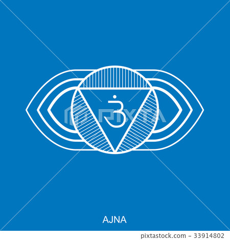 Ajna. Chakra minimalistic flat icon - Stock Illustration [33914802] - PIXTA
