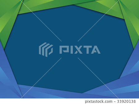 Green and Blue triangle frame border-插圖素材 [33920138] - PIXTA圖庫