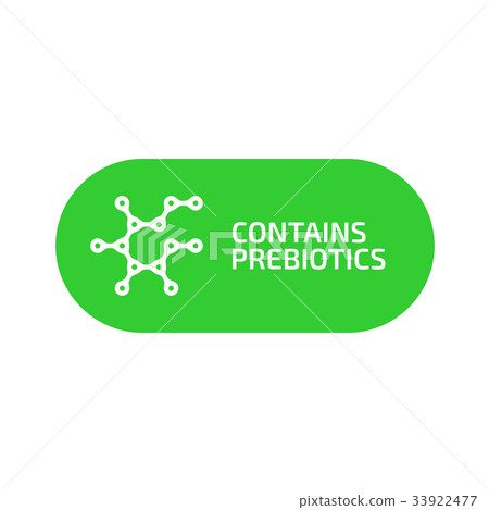 Prebiotic badge logo. - Stock Illustration [33922477] - PIXTA