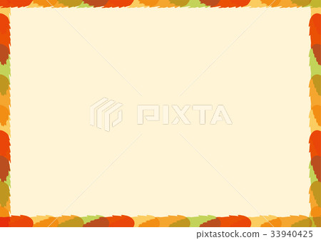 Frame of simple autumn image | ornament,... - Stock Illustration ...