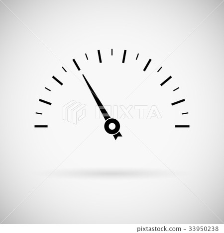 Blank measuring semi-circle scale. For industrial - Stock Illustration ...