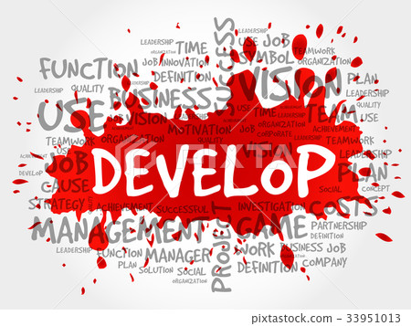 Develop word cloud collage - Stock Illustration [33951013] - PIXTA