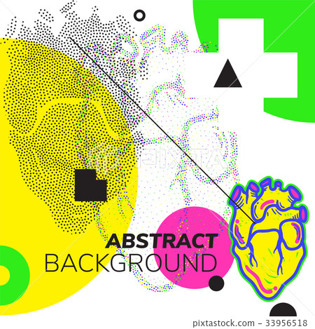 Heart poster background - Stock Illustration [33956518] - PIXTA