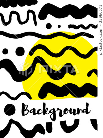 Simple decorative handmade background - Stock Illustration [33966573 ...