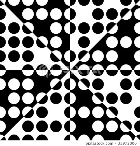 Seamless Circle and Triangle Pattern-插圖素材 [33972000] - PIXTA圖庫