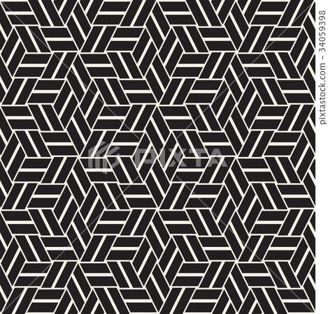 Cubic Grid Tiling Endless Stylish Texture - Stock Illustration ...