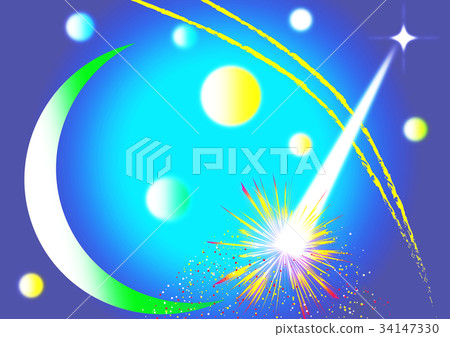 Exploding planet - Stock Illustration [34147330] - PIXTA