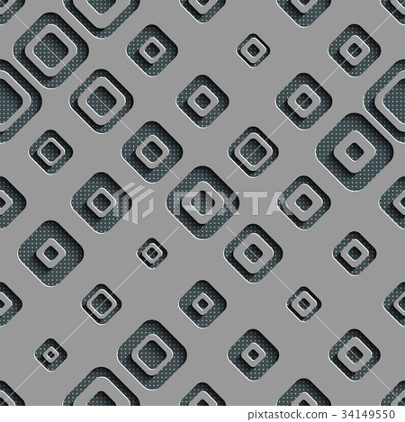 Seamless Square Pattern-插圖素材 [34149550] - PIXTA圖庫