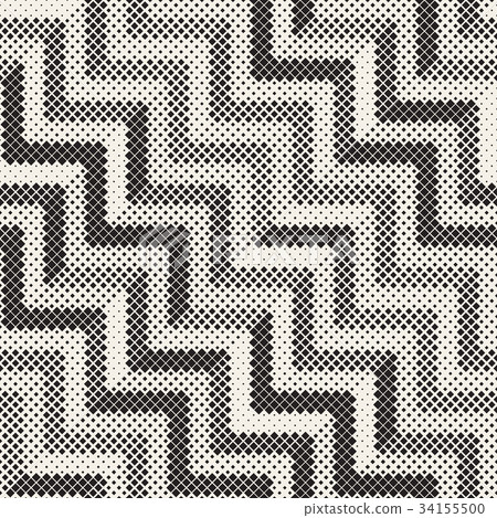 Seamless Irregular Geometric Pattern. Abstract - Stock Illustration ...