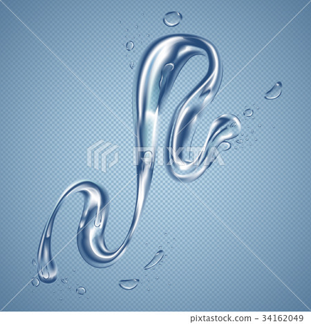 Flow of water in rings effect, liquid or stream - Stock Illustration ...