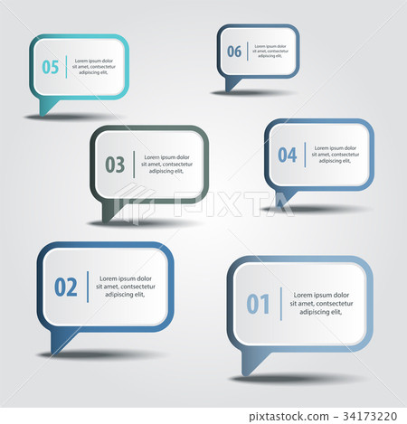 Business Infographics design elements message box - Stock Illustration ...