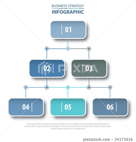 Business Infographics chart strategy template - Stock Illustration ...