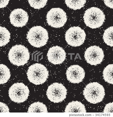 Grungy vector pattern with scattered circle shapes - Stock Illustration ...