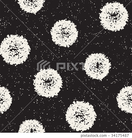 Grungy vector pattern with scattered circle shapes - Stock Illustration ...