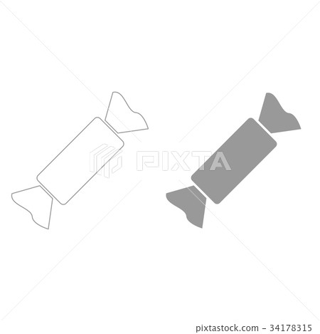 Candy grey color set icon . - Stock Illustration [34178315] - PIXTA