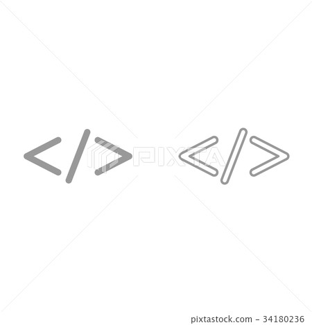 Symbol code it is icon . - Stock Illustration [34180236] - PIXTA