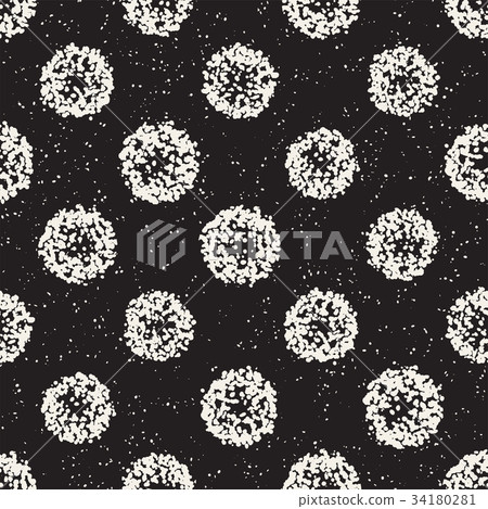 Grungy vector pattern with scattered circle shapes - Stock Illustration ...